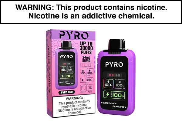 PYRO DUO 30K PUFF DISPOSABLE VAPE