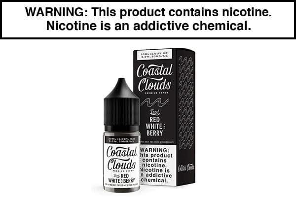 RED WHITE AND BERRY ICED BY COASTAL CLOUDS SALT 30MG
