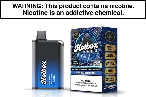 PUFF HOTBOX 7500 PUFF DISPOSABLE VAPE - $11.99