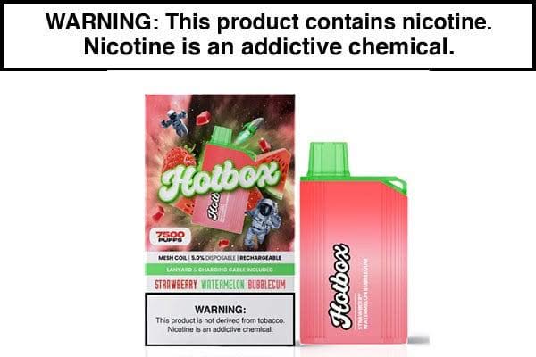 PUFF HOTBOX 7500 PUFF DISPOSABLE VAPE - $11.99